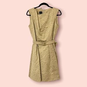 Pauw Amsterdam | Dresses | Nwt Pauw Amsterdam Gold Brocade Belted Aline ...